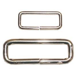 SLEJF nickel 40 x 20 x 4 mm 10 pack | Tjäder Läder